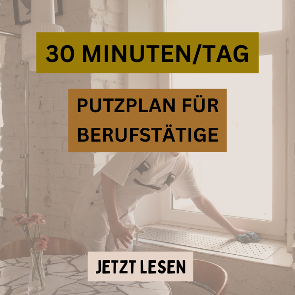 Putzplan für Berufstätige - Vorlage und Beispiel - Wohnlichst